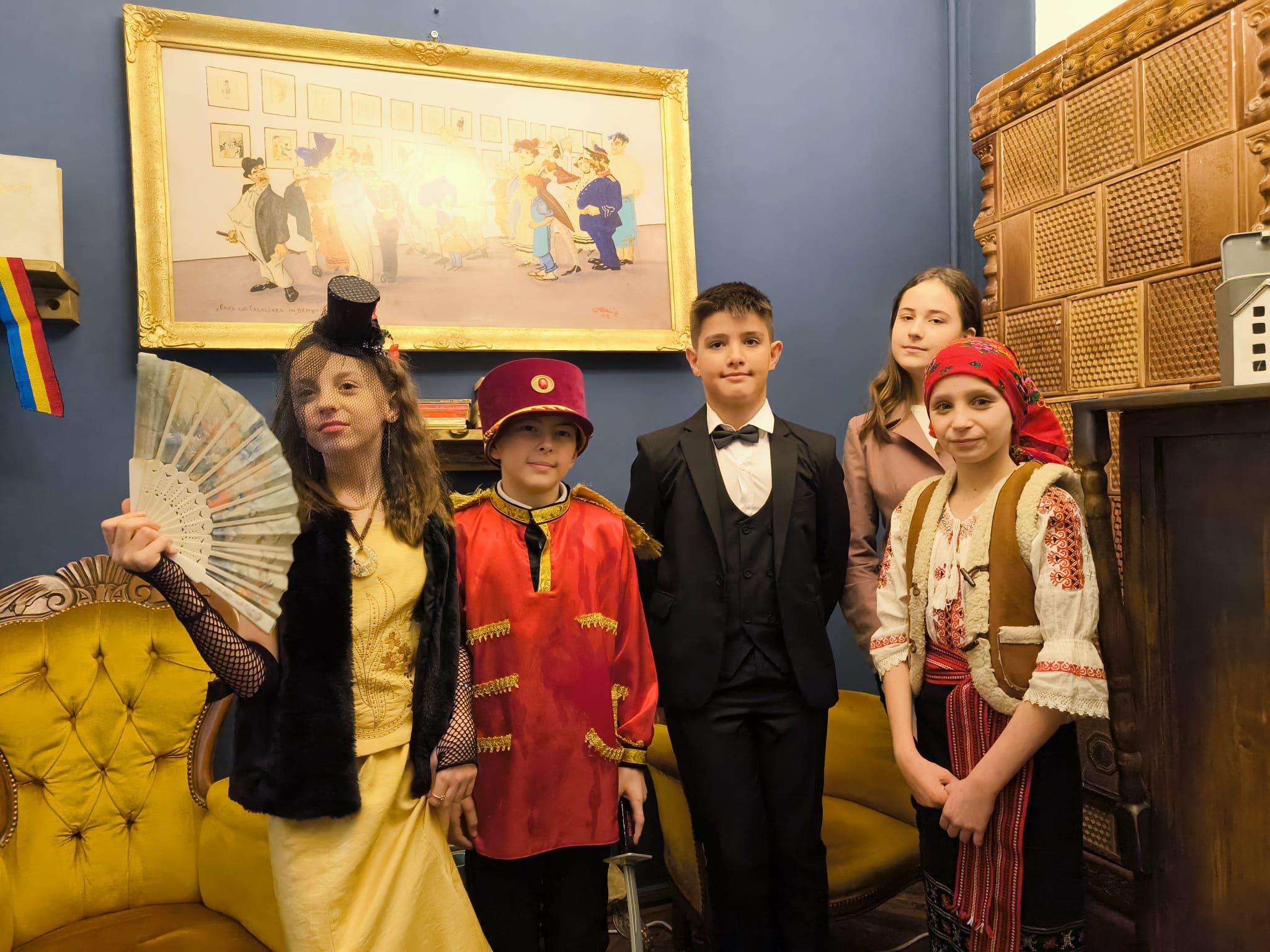 CULTURA LA BREBU - Ziua marelui Caragiale omagiat de elevii brebeni